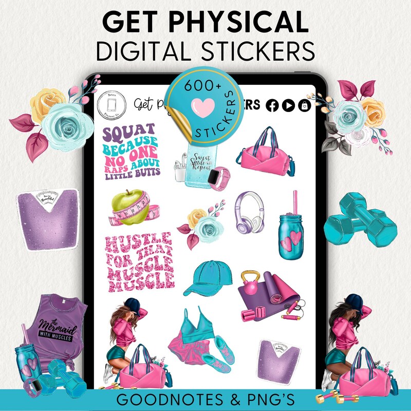 Fitness Stickers - Etsy