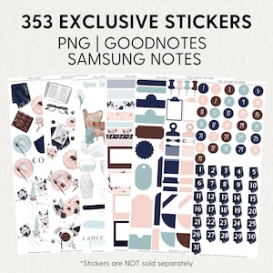 Pre-decorated DIGITAL PLANNER PAGES, Fall Hygge Goodnotes Noteful Penly ...