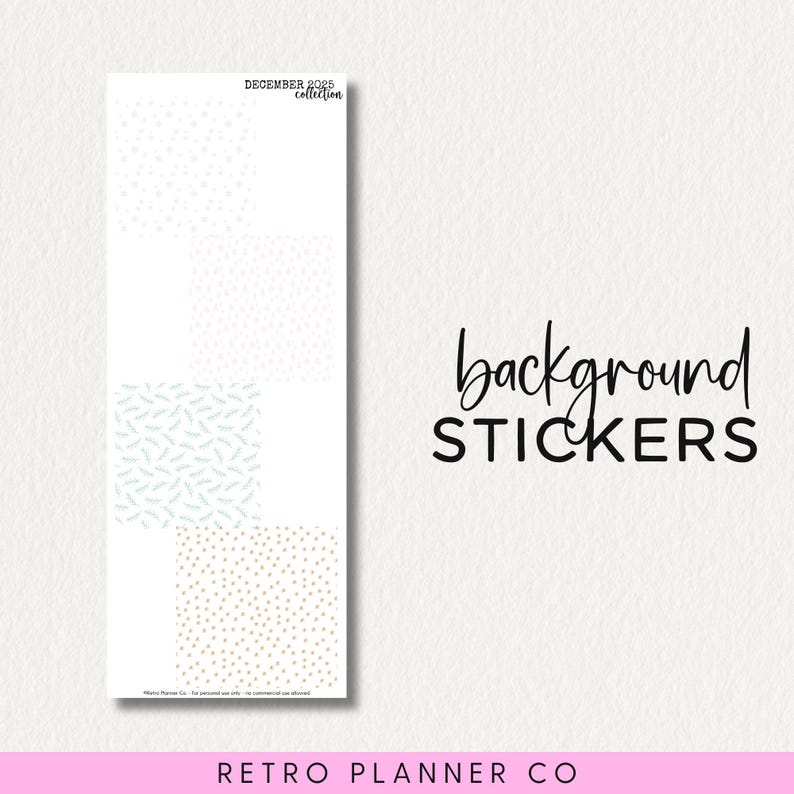 December Digital Planner Stickers Modern Christmas Winter Scrapbook ...