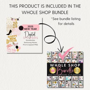 2025 NEW YEAR Digital Stickers, January Monthly Kit, Goodnotes, Samsung ...
