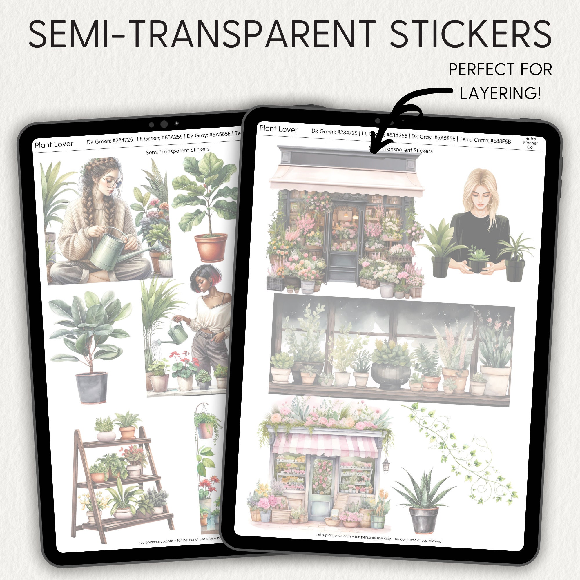 PLANTS Digital Planner Stickers Goodnotes Noteful Samsung Notes Png ...