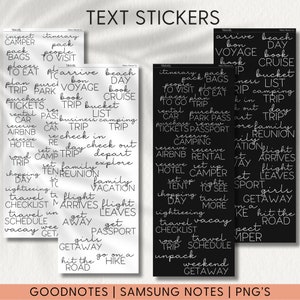 TRAVEL DIGITAL STICKERS, Goodnotes, Samsung Notes, Png, Realistic ...