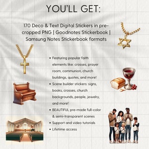 FAITH DIGITAL STICKERS, Goodnotes Samsung Notes Noteful Png, Realistic ...