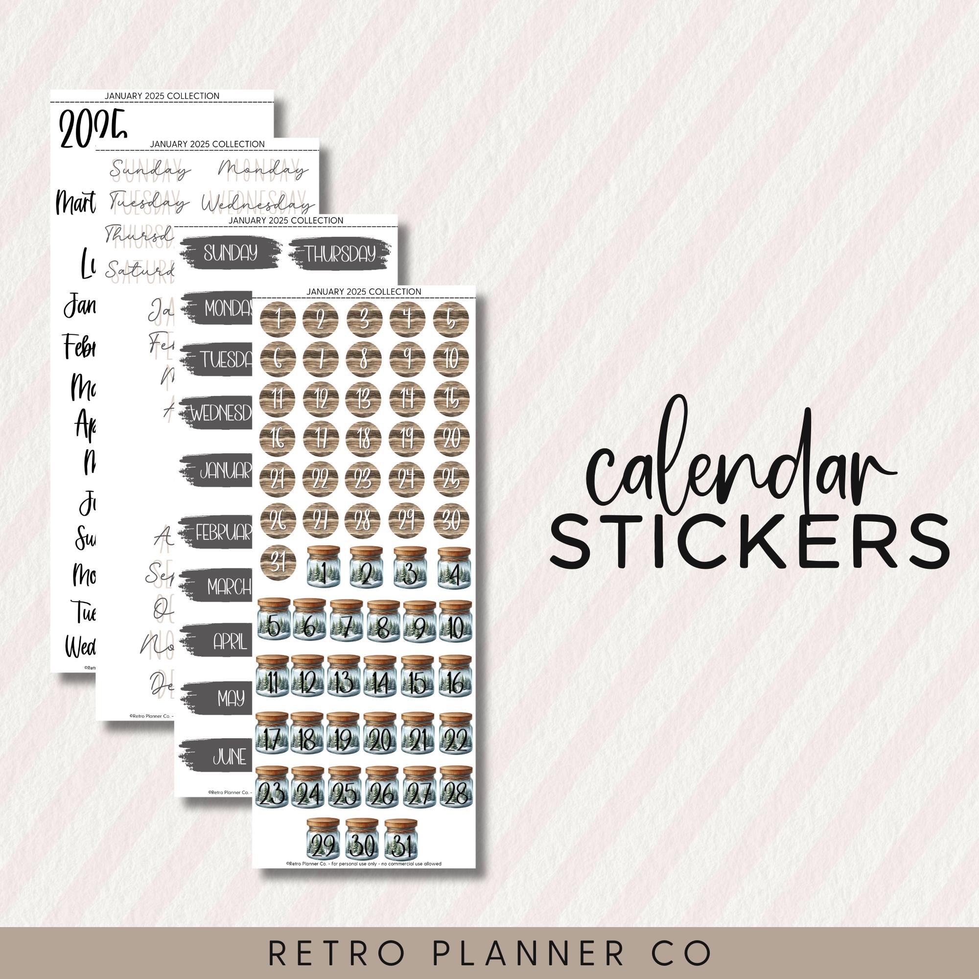 JANUARY DIGITAL STICKERS Noteful Goodnotes Samsung Notes Png New Year ...