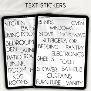 CLEANING Digital Planner Stickers Chores Goodnotes Noteful Png - Etsy