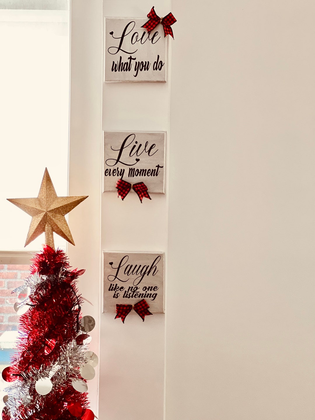 Lebe, liebe, lache deinen Weg - Etsy Österreich