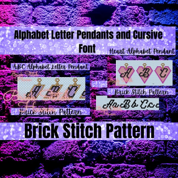 Brick Stitch Alphabet - Etsy