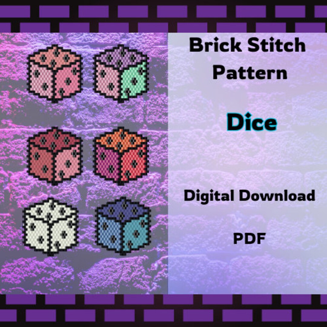 Dice Brick Stitch Pattern - Etsy