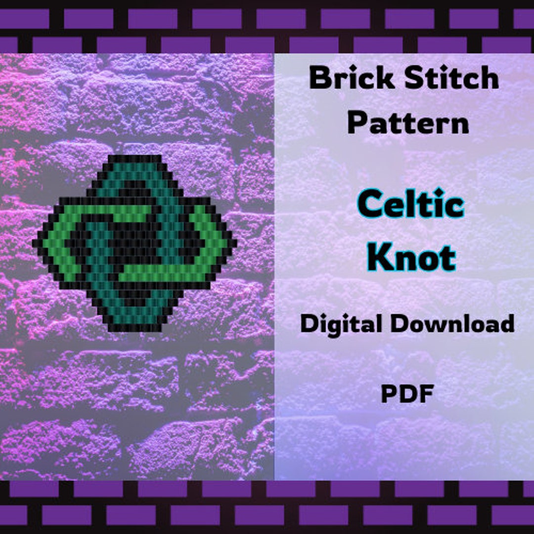 Celtic Knot Brick or Peyote Stitch Pattern - Etsy