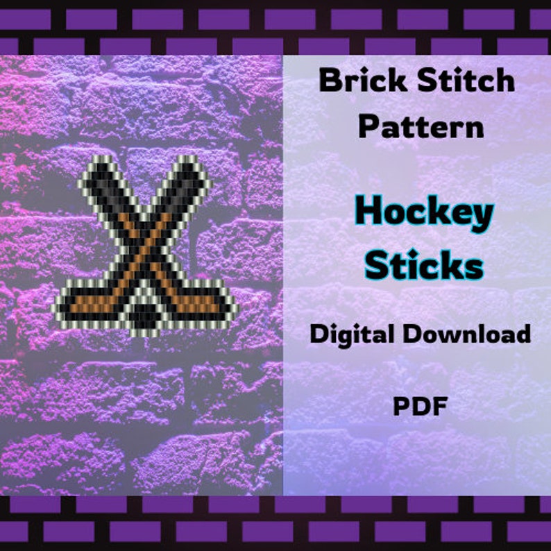 Hockey Sticks Brick Pattern - Etsy