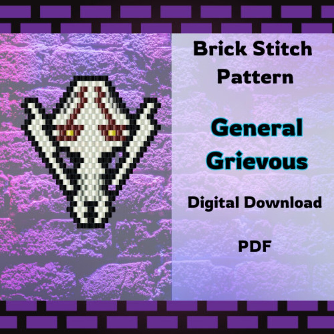 General Grievous Brick Stitch Pattern - Etsy