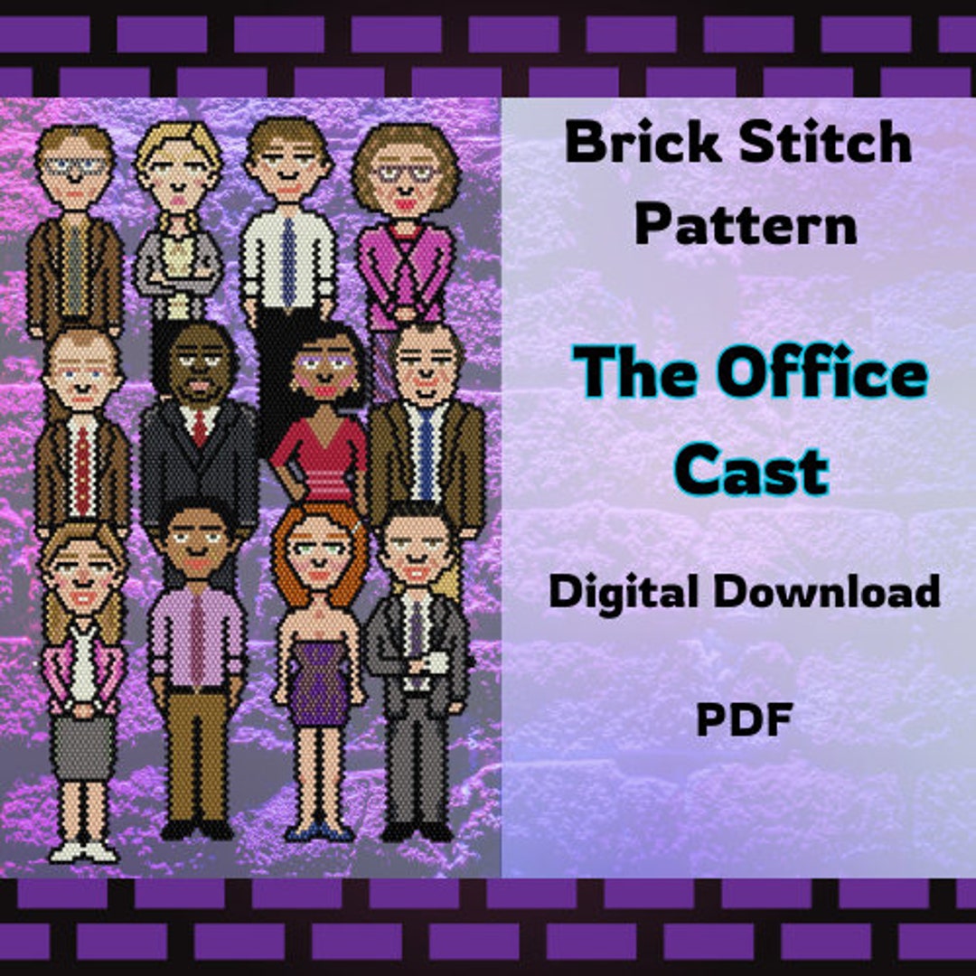 The Office Characters Brick Stitch Pattern PDF - Etsy