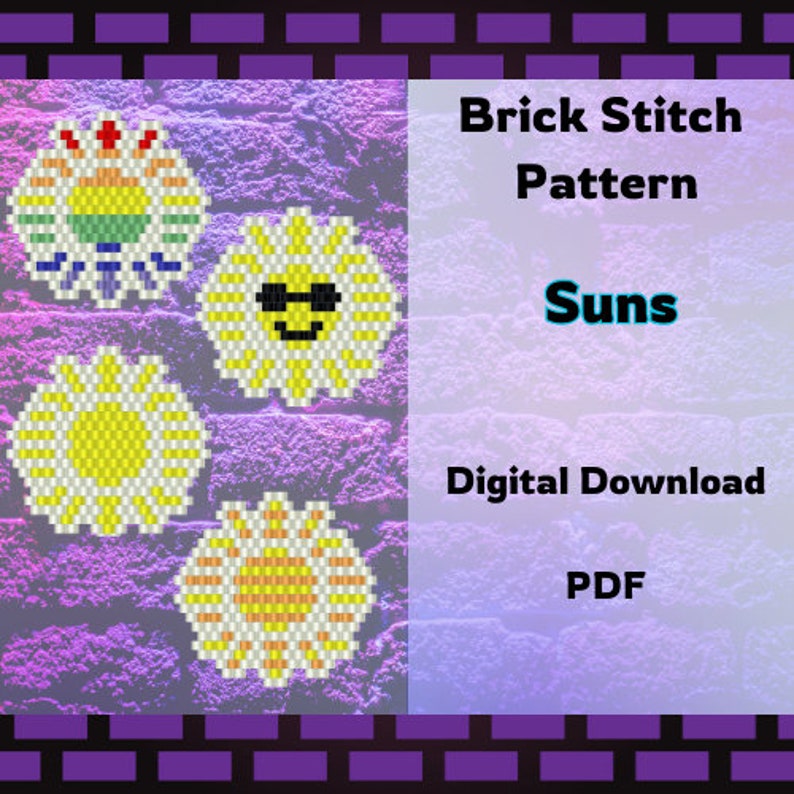 The Sun Brick Stitch Pattern - Etsy