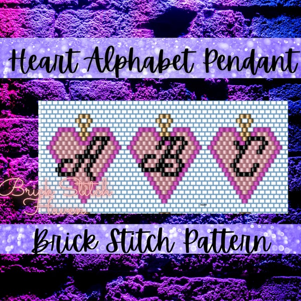 Brick Stitch Alphabet - Etsy
