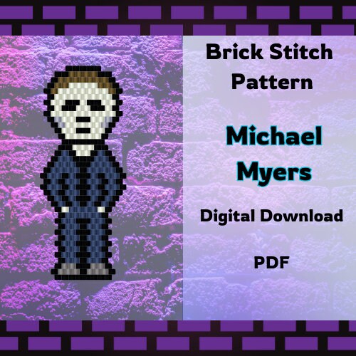 Michael Myers Brick Stitch Pattern PDF - Etsy
