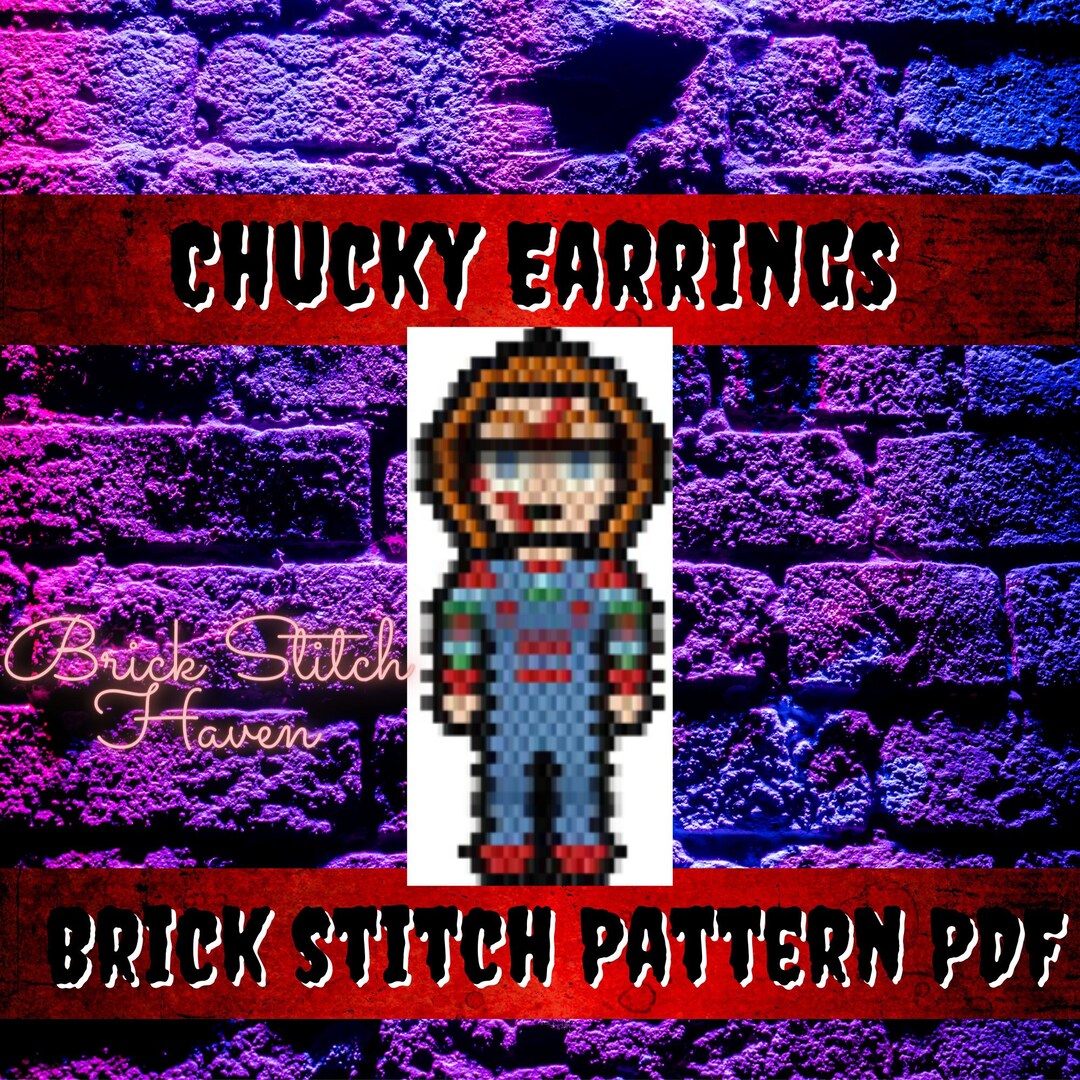 Chucky Earrings Brick Stitch Pattern PDF - Etsy