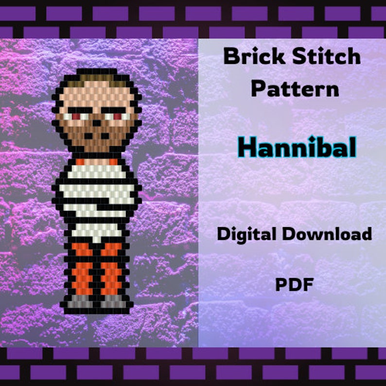 Hannibal Lecter Brick Stitch Pattern - Etsy