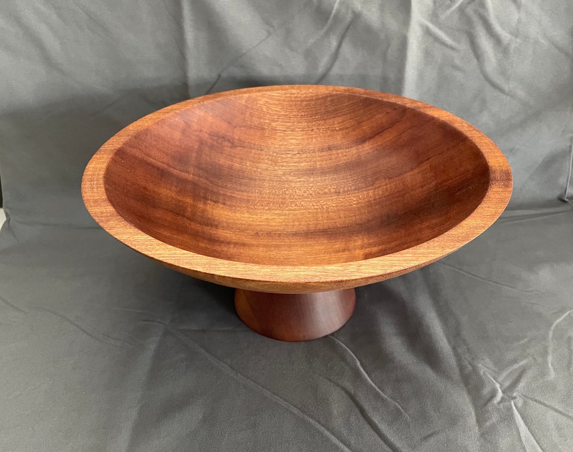 Ribbon Sapele Wood Bowl - Etsy