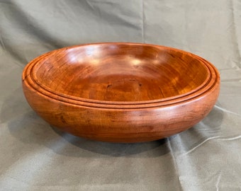 Handmade Turned Cherry Wood Bowl - Etsy