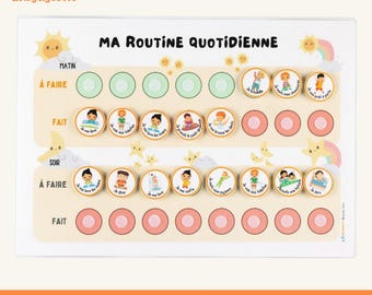 Daily Routine Cards Toddler Routine Chart Visual Schedule for Kids ...