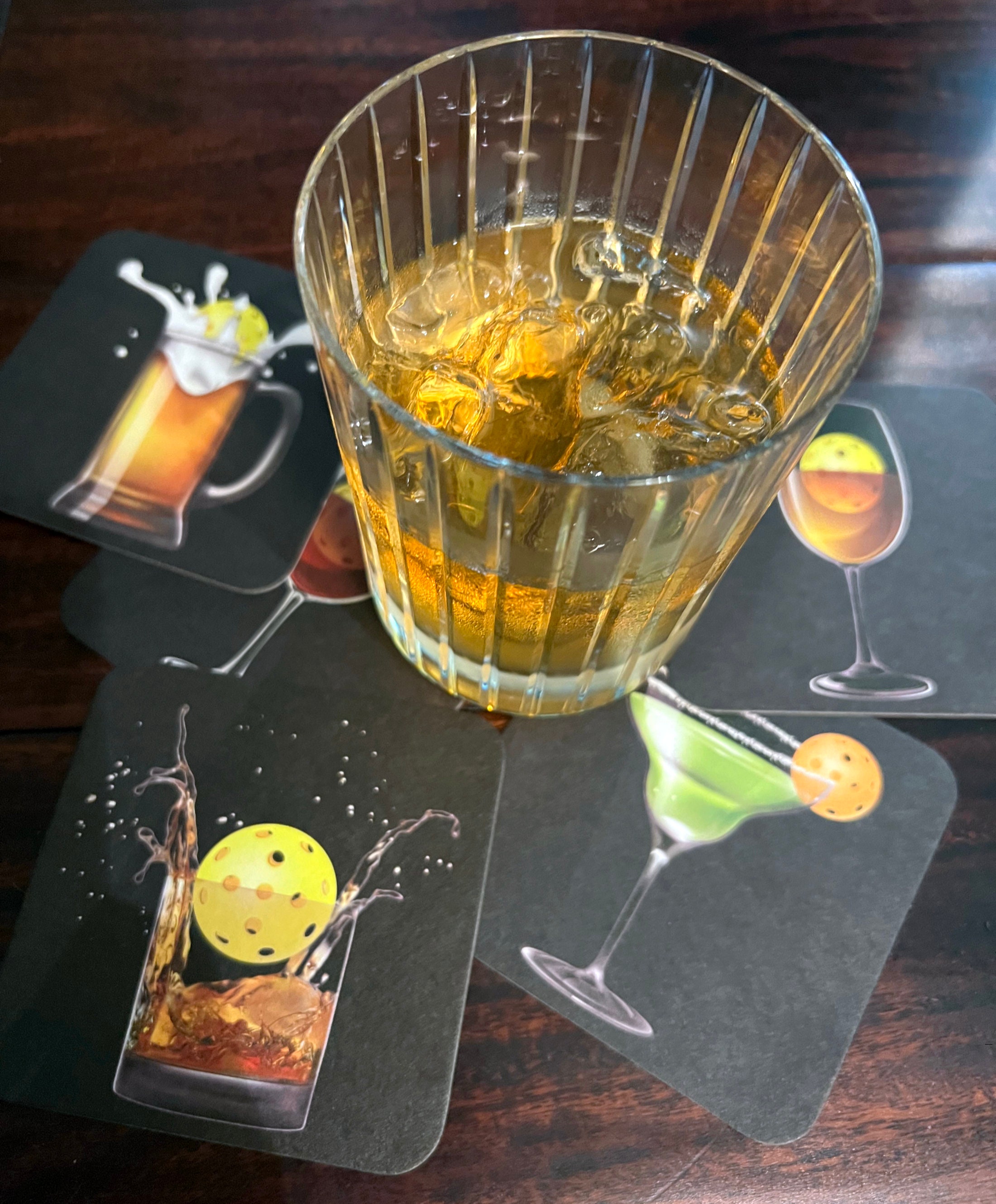 Pickleball Drink Coasters Great Pickleball Fan Gift Funny Drink ...