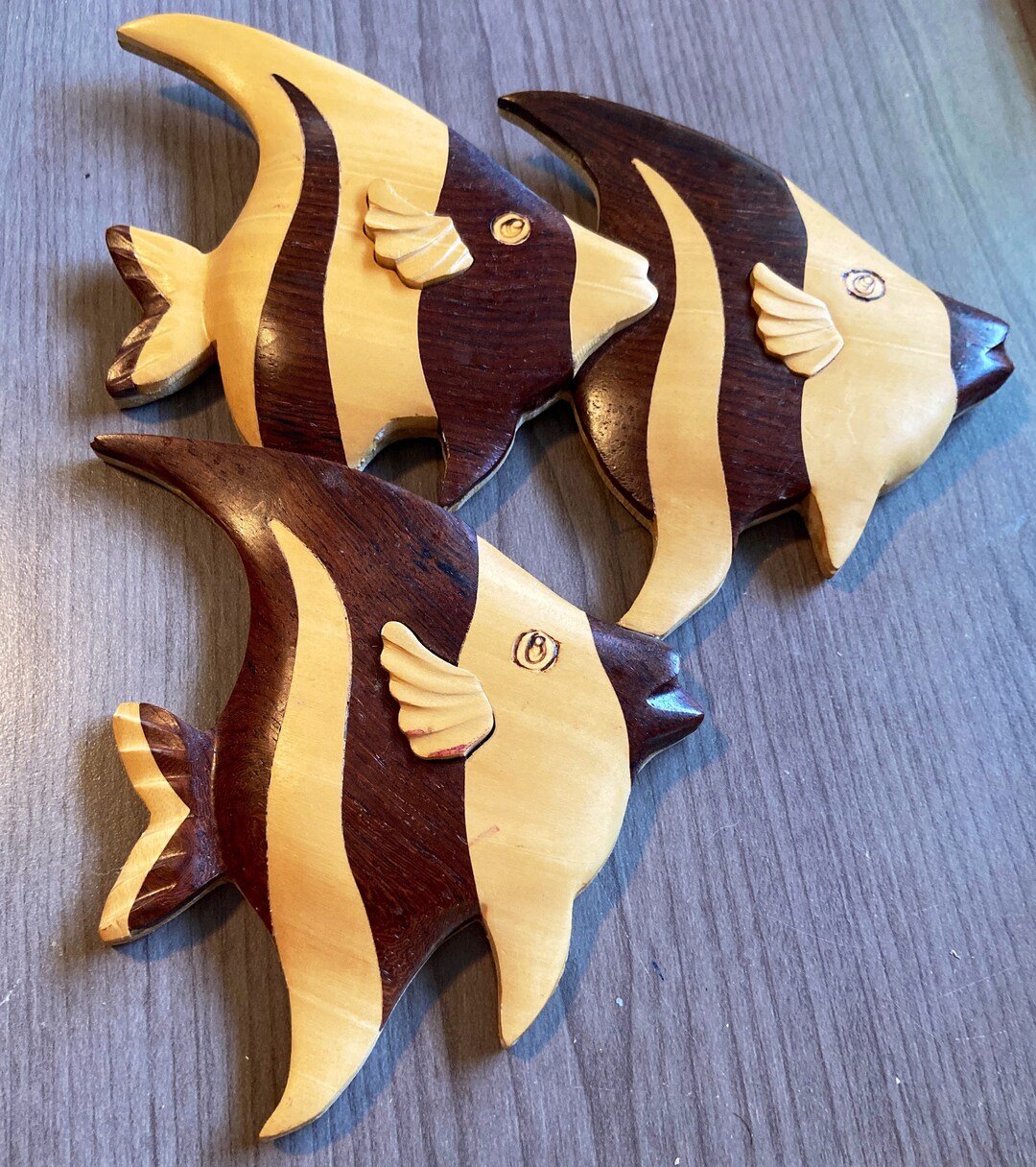 Hawaii Angel Fish Wood Wall Hanging: Tropical Decor - Etsy
