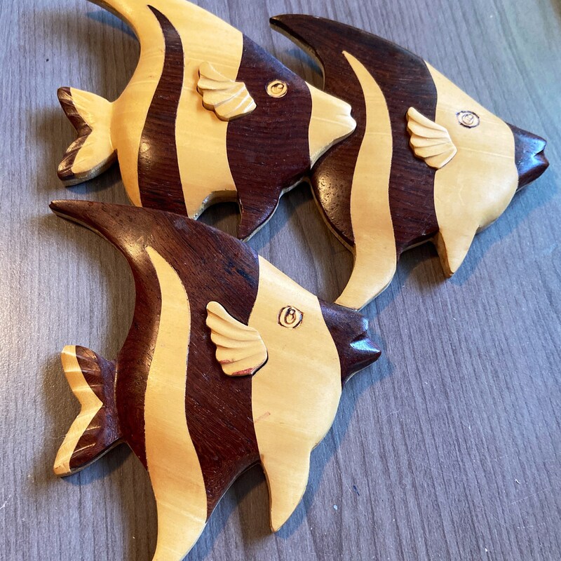 Wood Angel Fish - Etsy