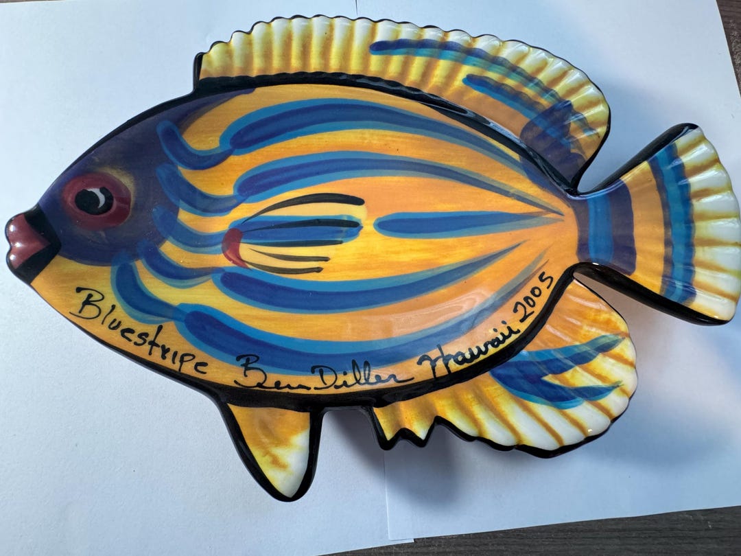 Ben Diller Hanging Ceramic Fish. - Etsy