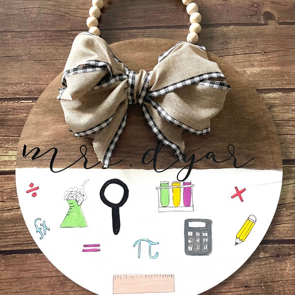 Teacher Door Hanger - Etsy