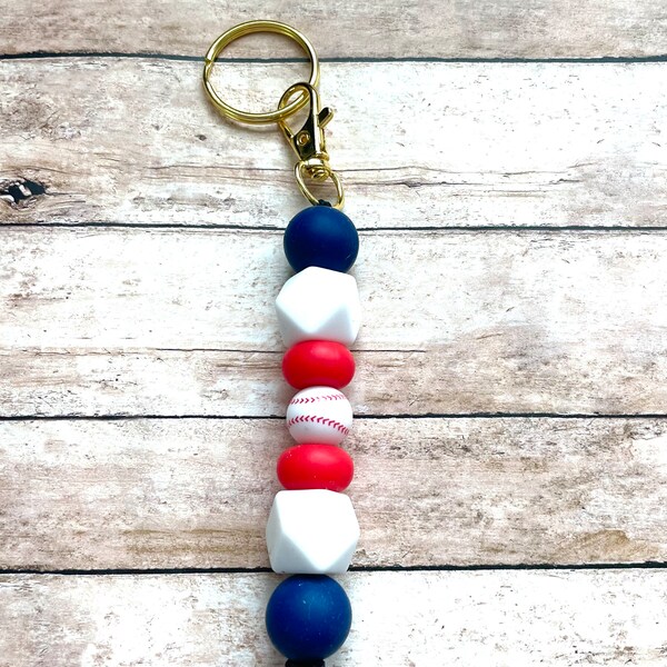 Baseball Keychain - Etsy