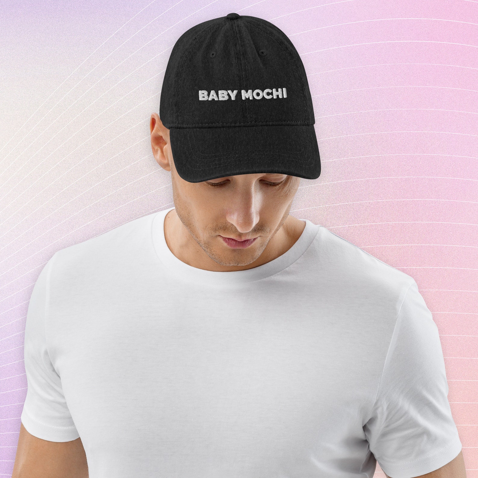 BTS Jimin Hat, BTS Baby Mochi Hat, Baby Mochi Embroidery Denim Hat, BTS ...