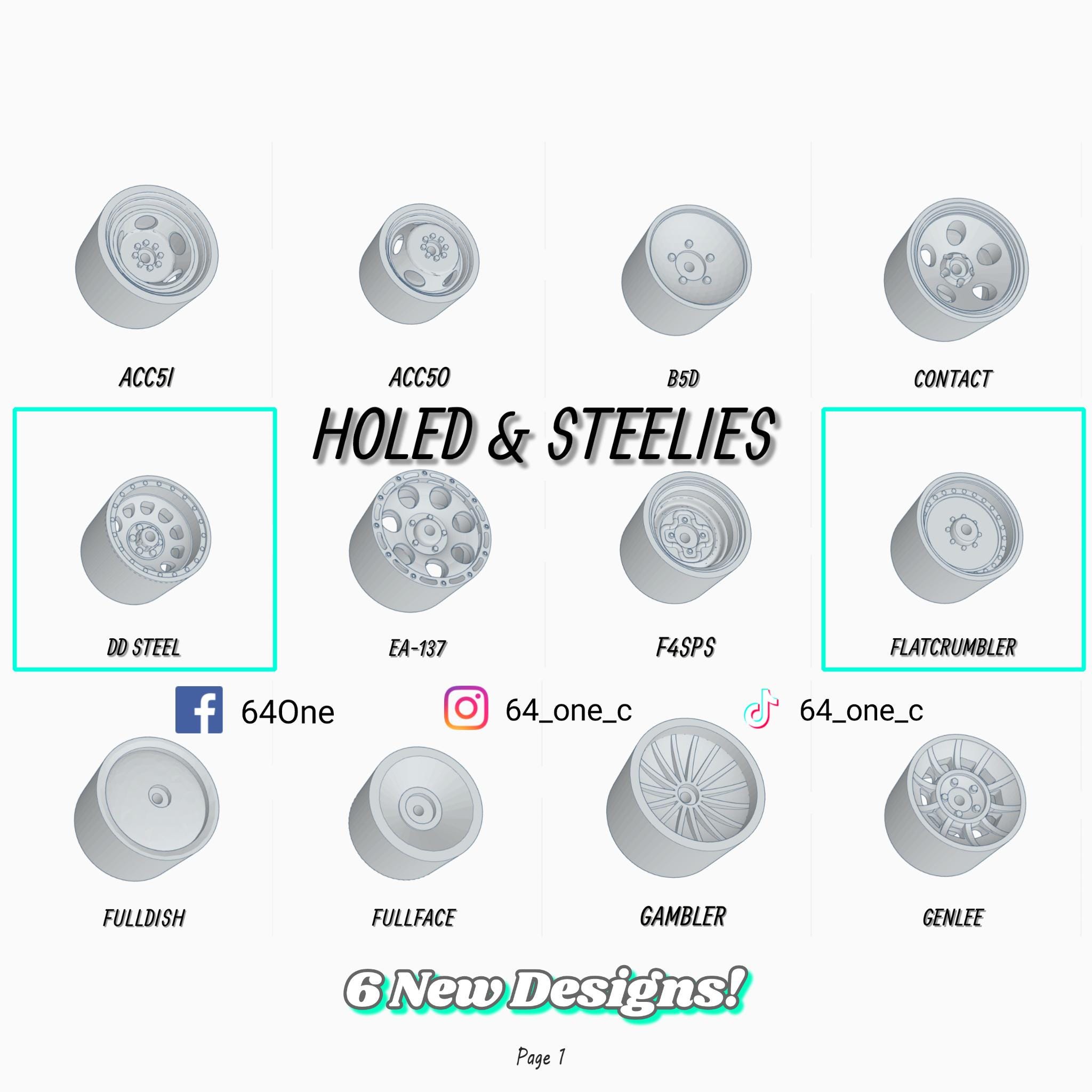 1/64 Steelies 3D Resin Wheels for Hot Wheels / Matchbox Diecast - Etsy