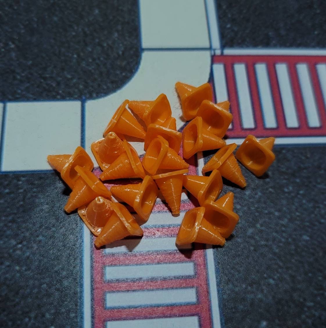 50x Mini Traffic Cones ; One Tone 1/64 Cones - Etsy