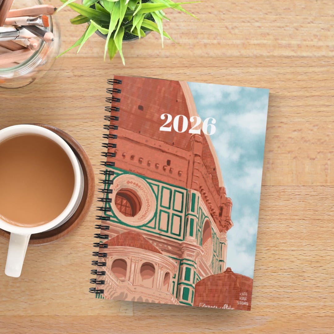 Florence Italy Inspired Spiral Notebook - Ruled Line, Italy Travel ...