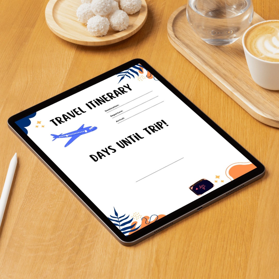 7-day Travel Itinerary Planner: Vacation Trip Planning (digital ...