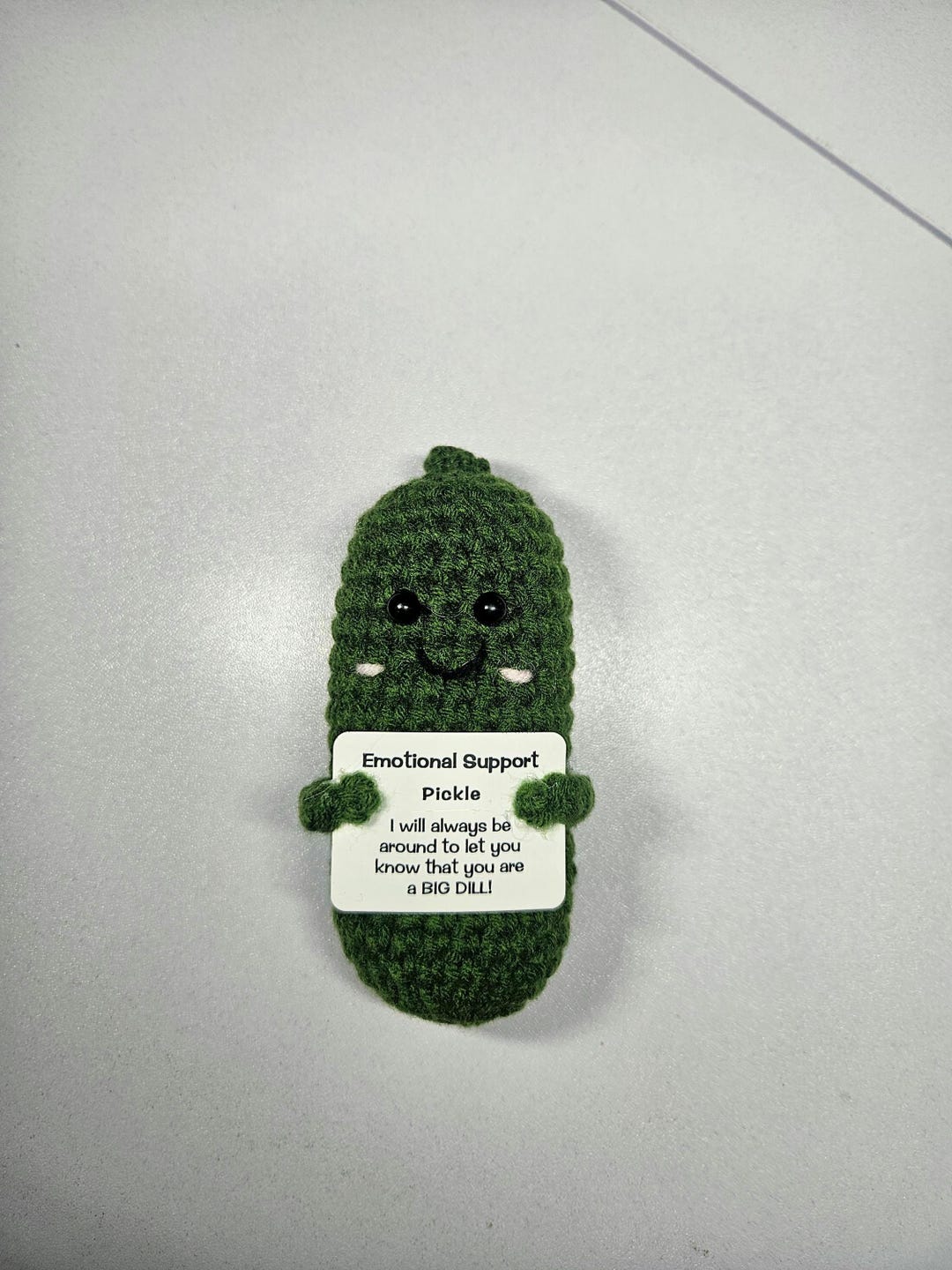 Emotional Support Pickle, A Little Pocket Hug, Thinking of You, Hug ...
