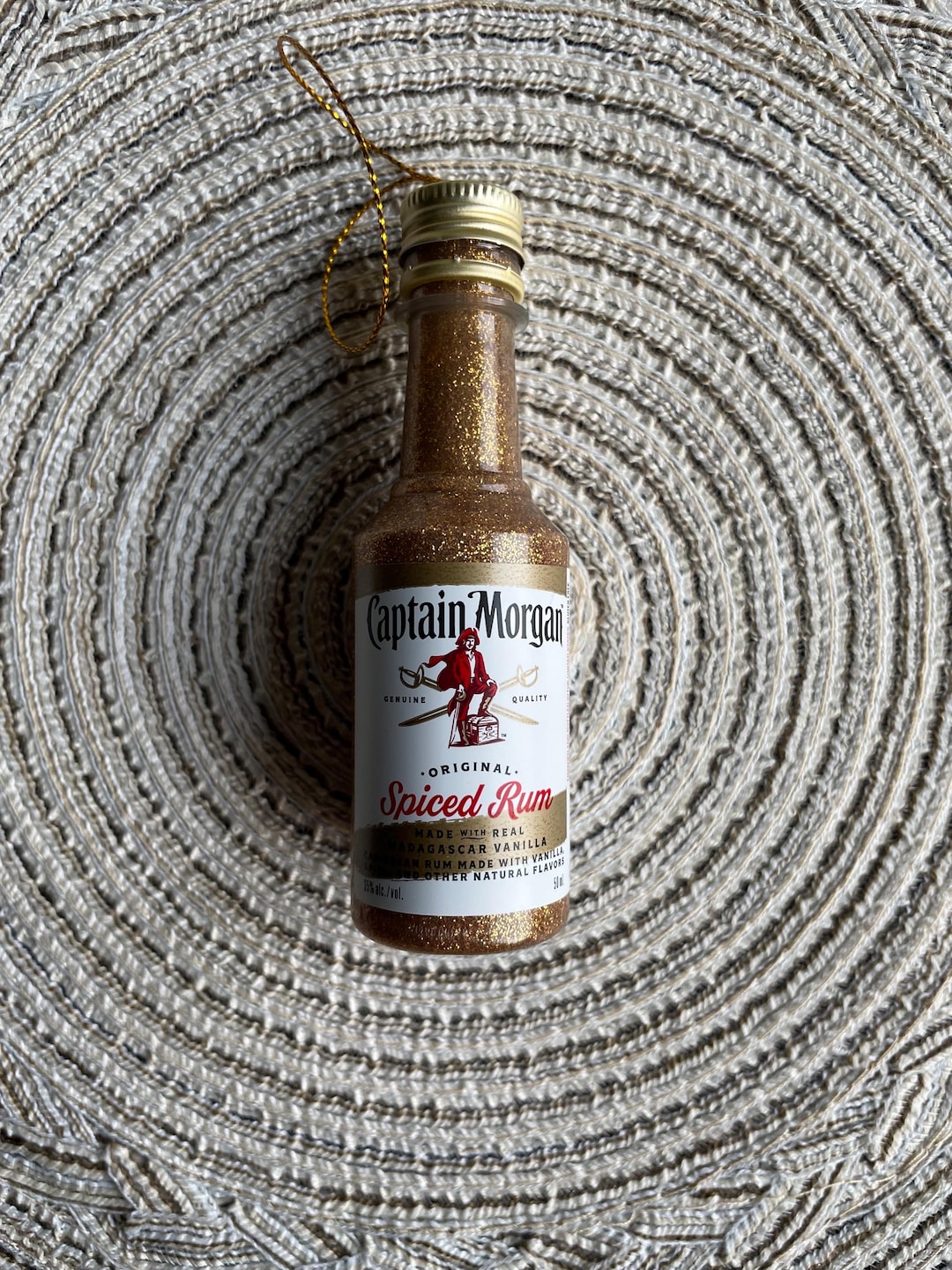 Mini Captain Morgan Spiced Rum Liquor Shot Bottle Ornament - Etsy