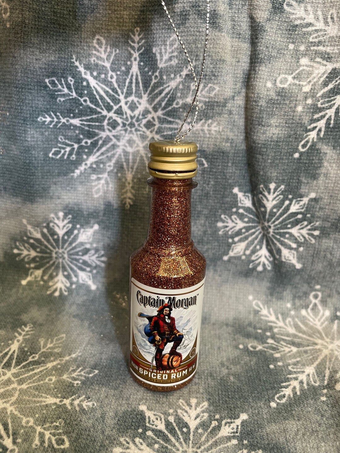 Mini Captain Morgan Spiced Rum Liquor Shot Bottle Ornament - Etsy
