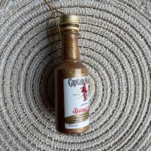 Mini Captain Morgan Spiced Rum Liquor Shot Bottle Ornament - Etsy