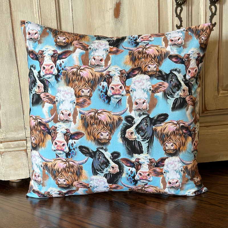 Cow Pillow - Etsy