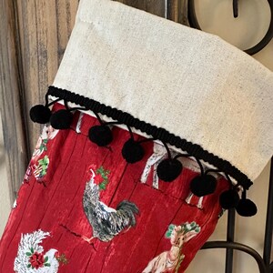 Farm Animals Christmas Stocking, Cows, Chickens, Pigs, Sheep, Llama ...