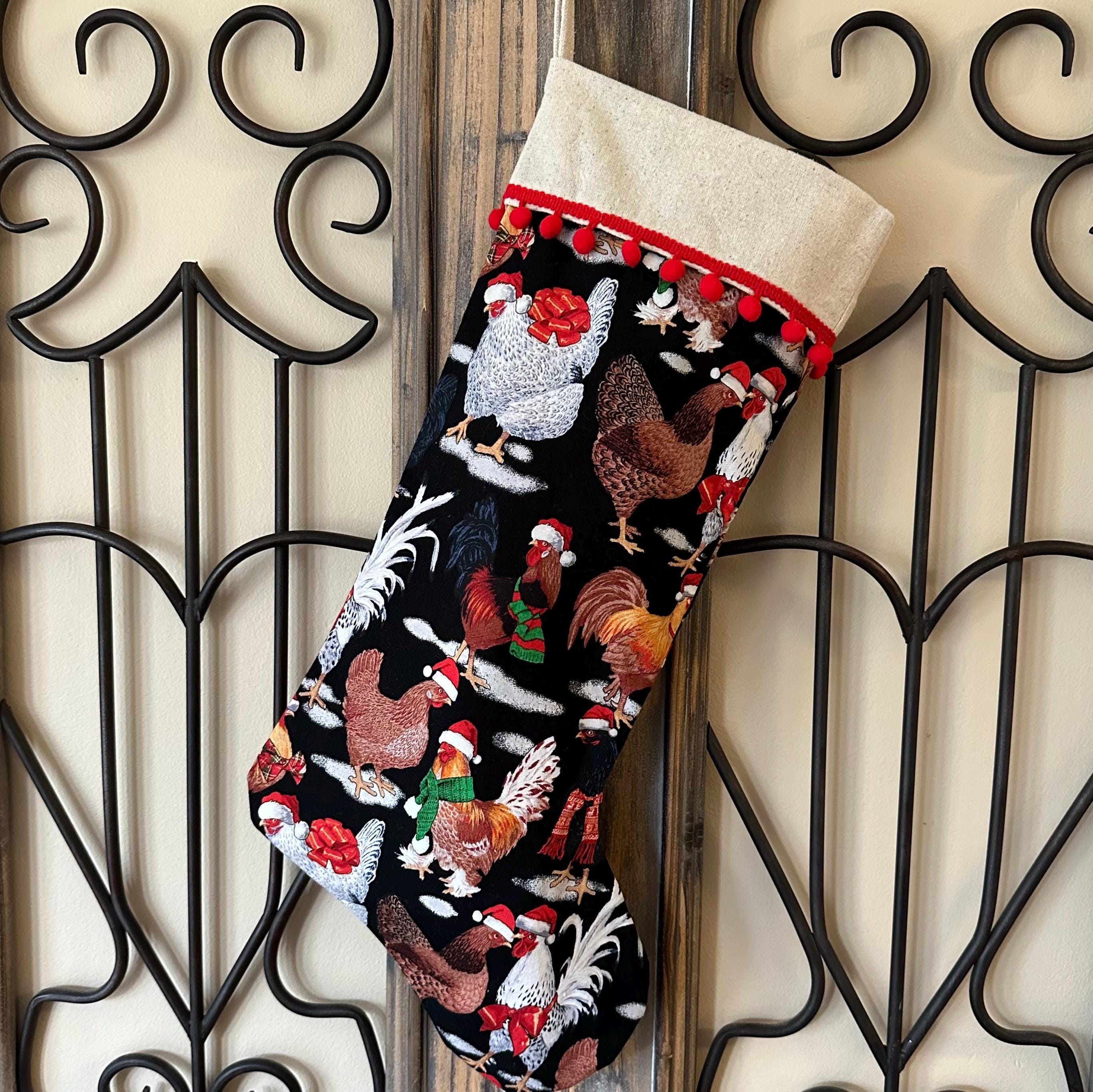 Farm Animals Christmas Stocking, Cows, Chickens, Pigs, Sheep, Llama ...