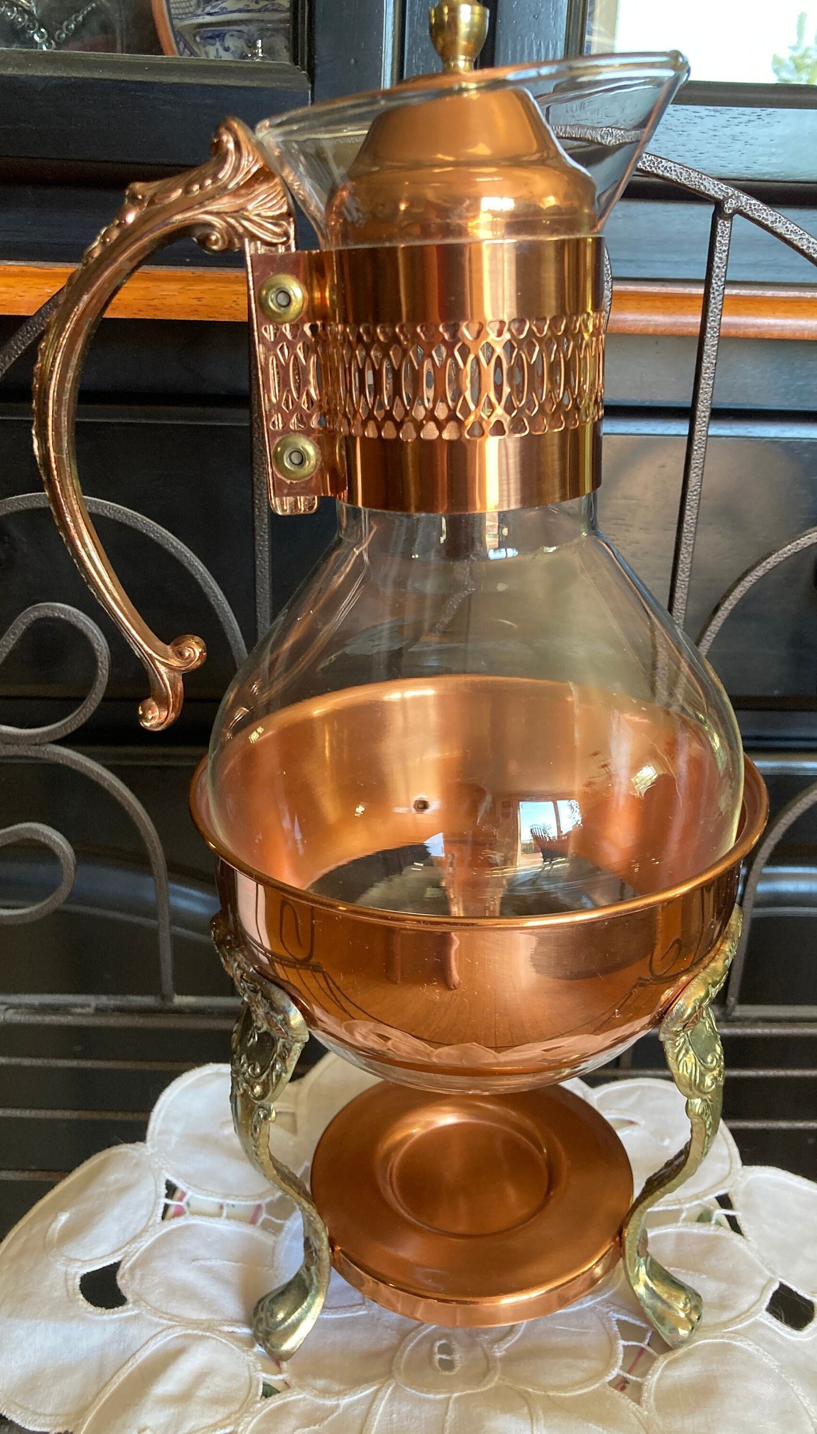 1960s Princess House Copper and Brass Coffee Carafe - Etsy