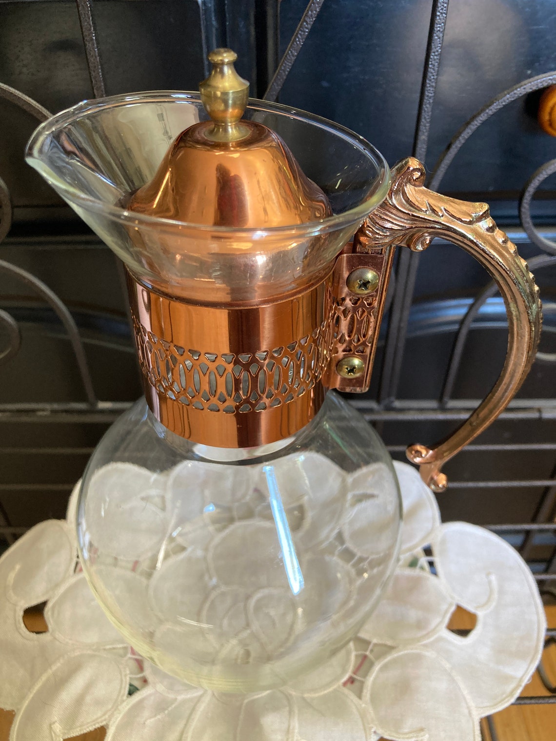 1960s Princess House Copper and Brass Coffee Carafe - Etsy