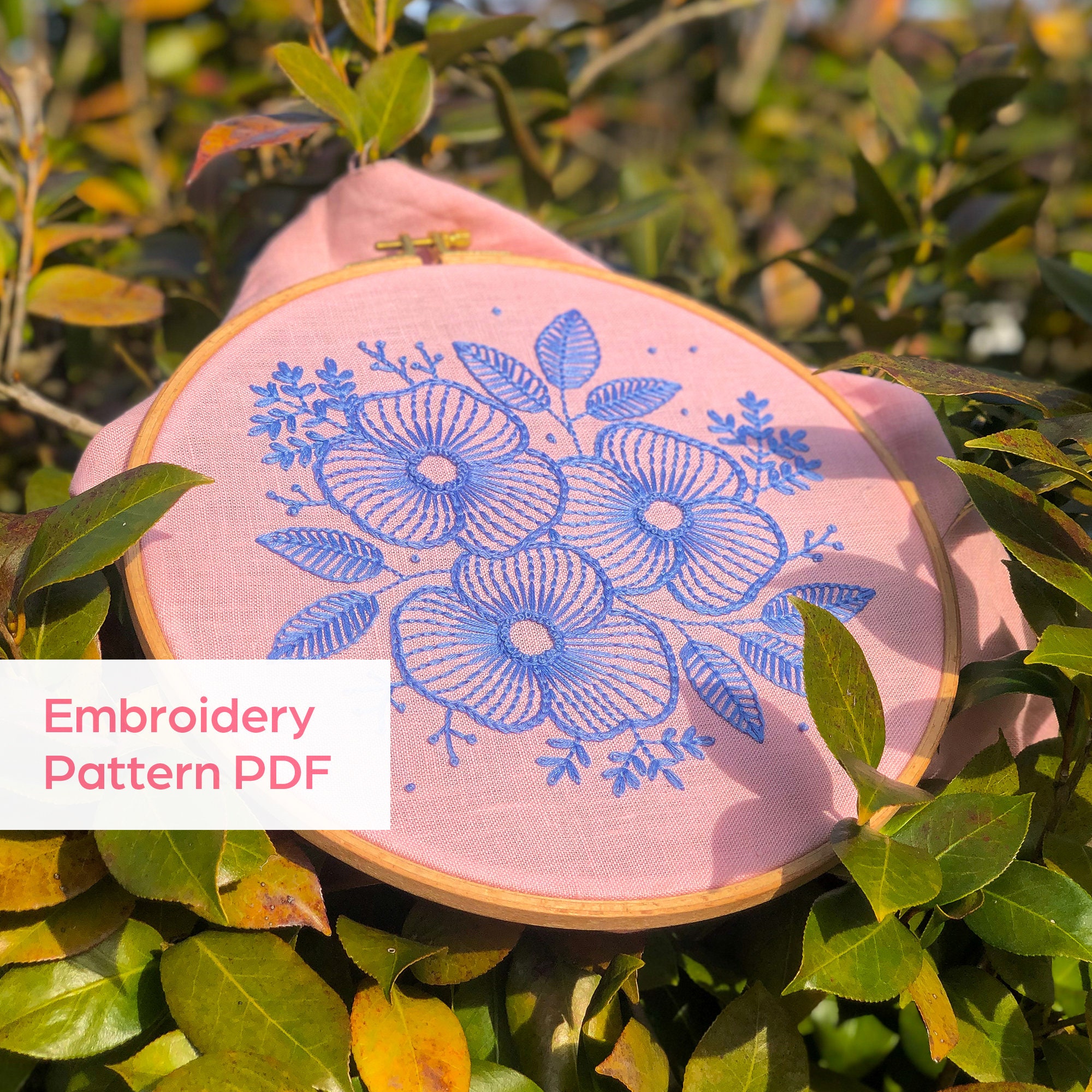 Embroidery Pattern – FLORAL CLUSTER – PDF Instant Download Embroidery ...