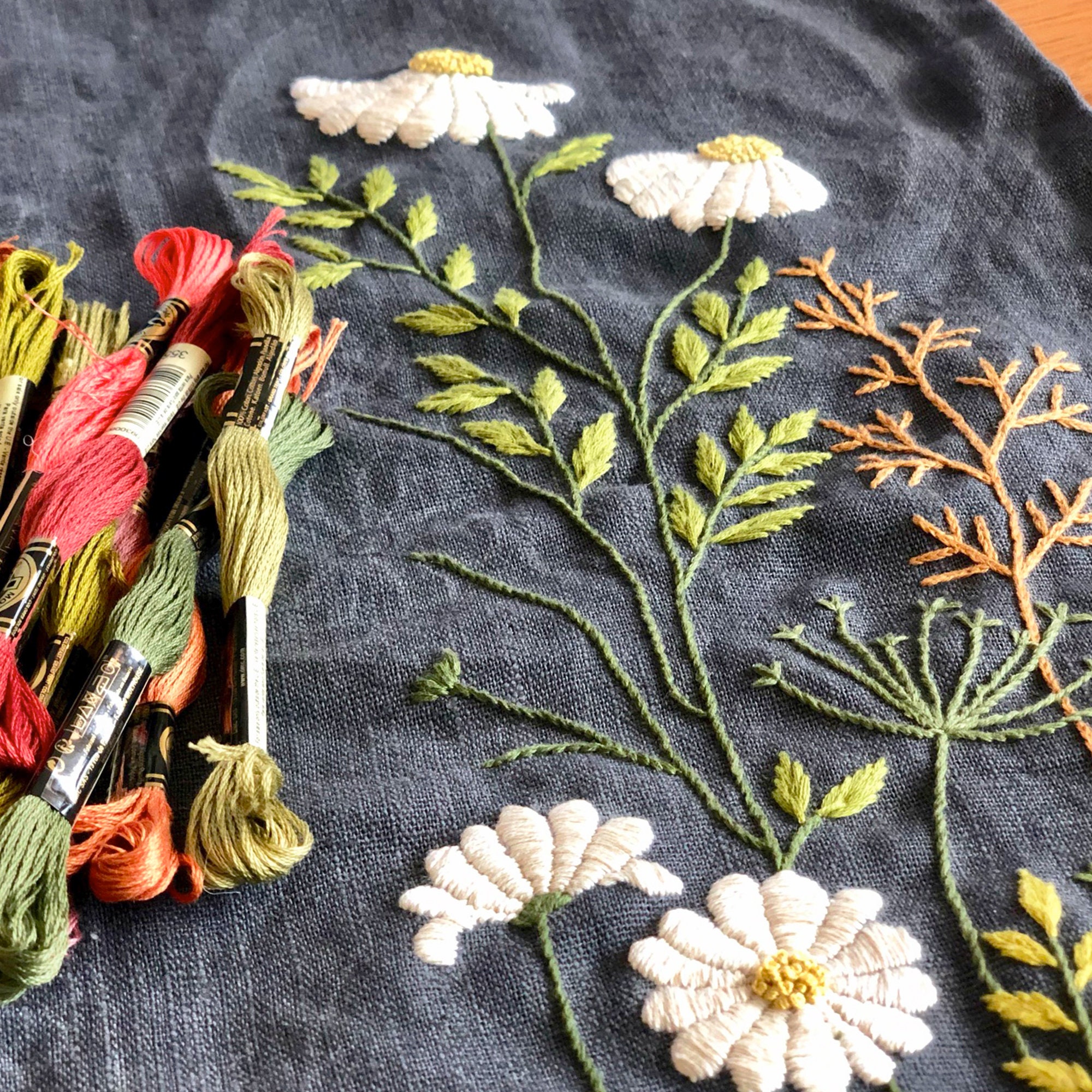 Embroidery Pattern FLOWER PATCH PDF Instant Download Hand - Etsy