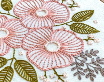 Embroidery Pattern FLOWER PATCH PDF Instant Download Hand Embroidery ...