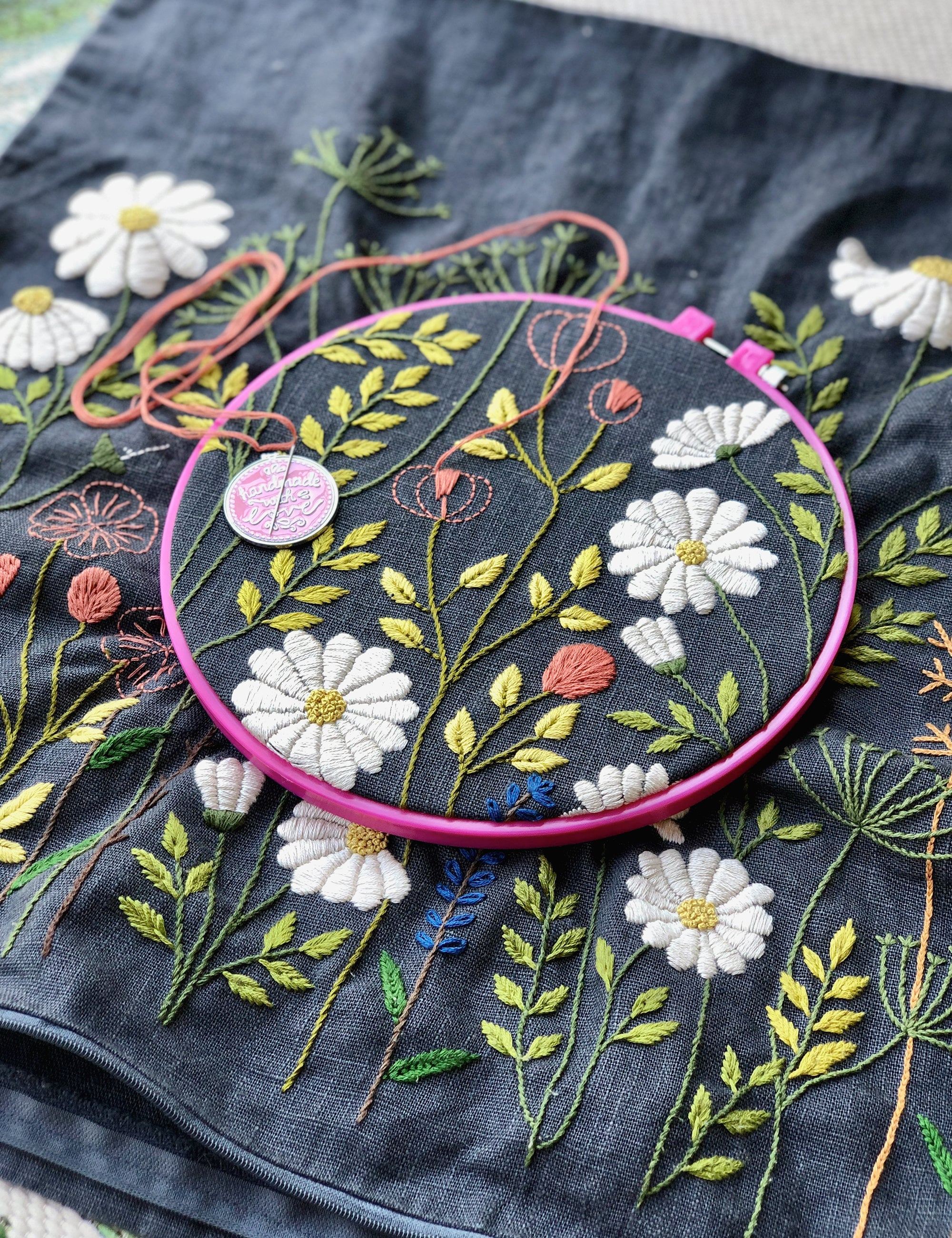 Embroidery Pattern – FLOWER PATCH – PDF Instant Download Hand ...