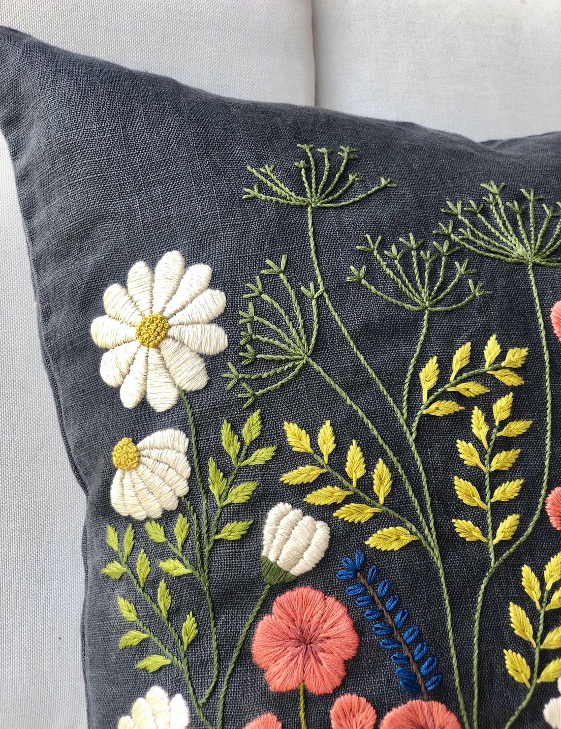 Embroidery Pattern FLOWER PATCH PDF Instant Download Hand - Etsy