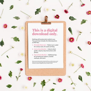 Embroidery Pattern – BLOOMING – PDF Instant Download Hand Embroidery ...